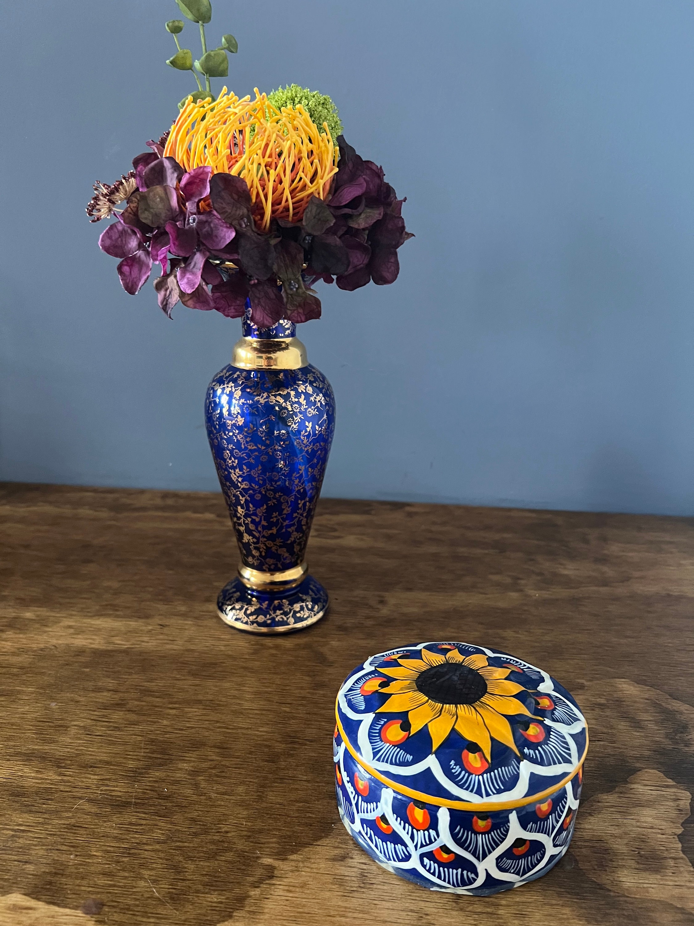 Gorgeous Hand Painted Mexican Ceramic Box - Etsy