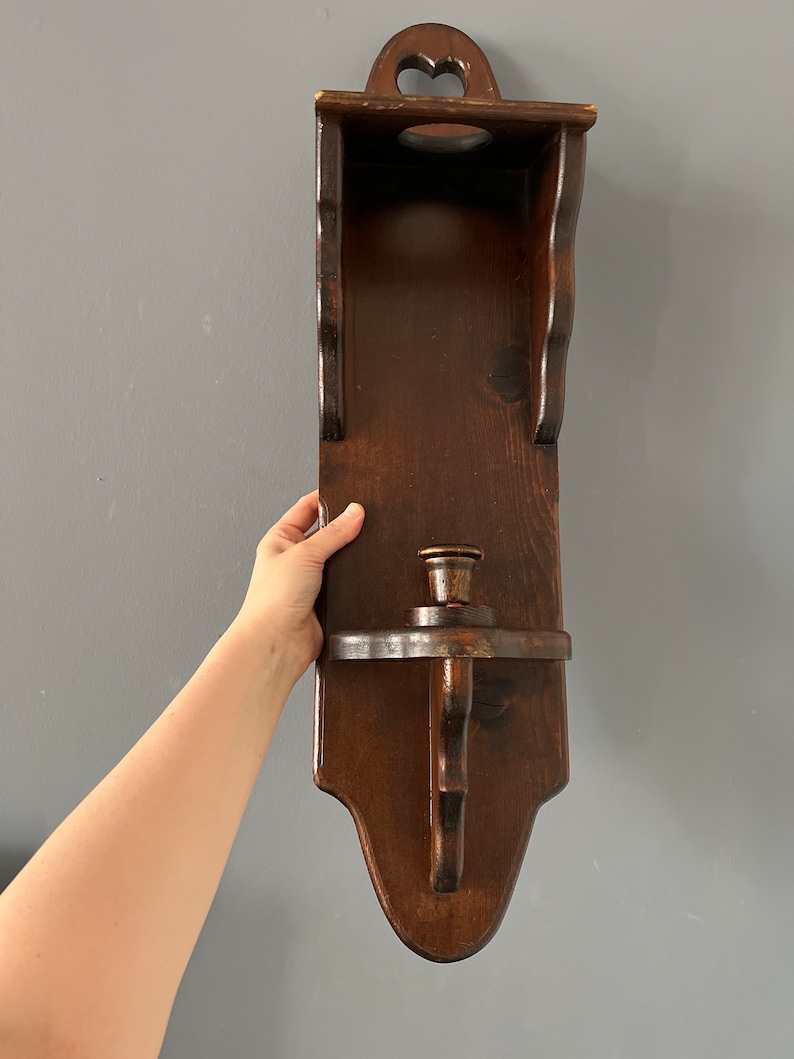 Vintage Wooden Wall Scone, Wall Decor - Etsy