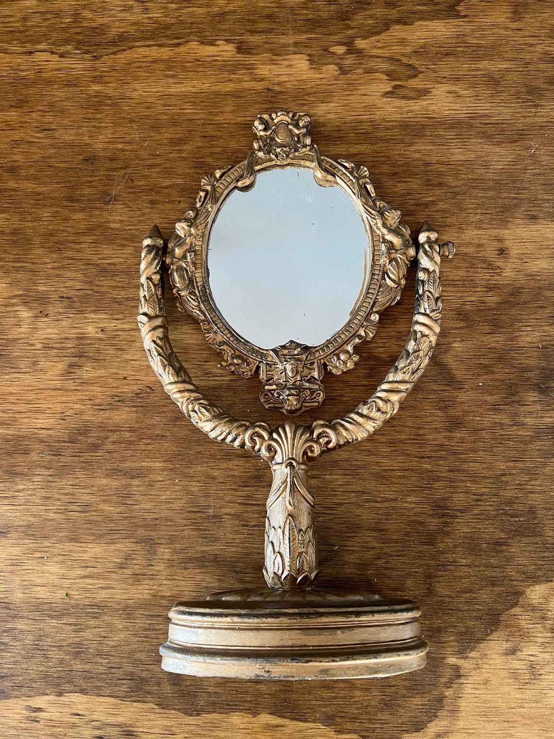 Antique Art Nouveau Table Top Mirror - Etsy