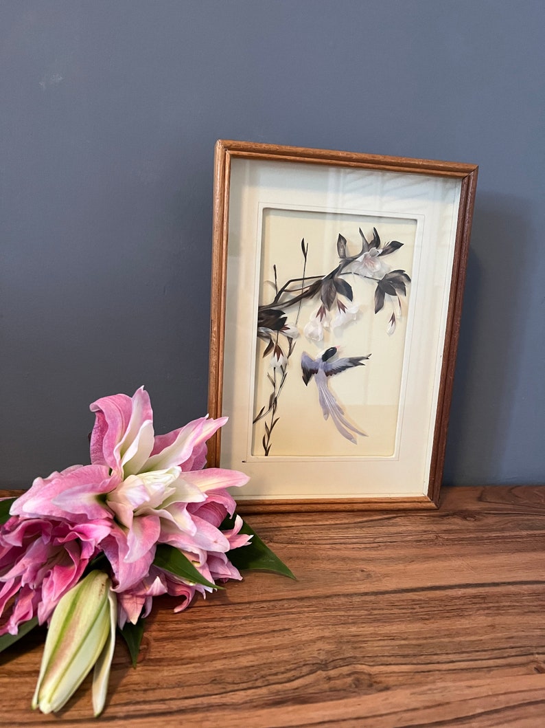 Faux Feather Shadow Box Artwork - Etsy