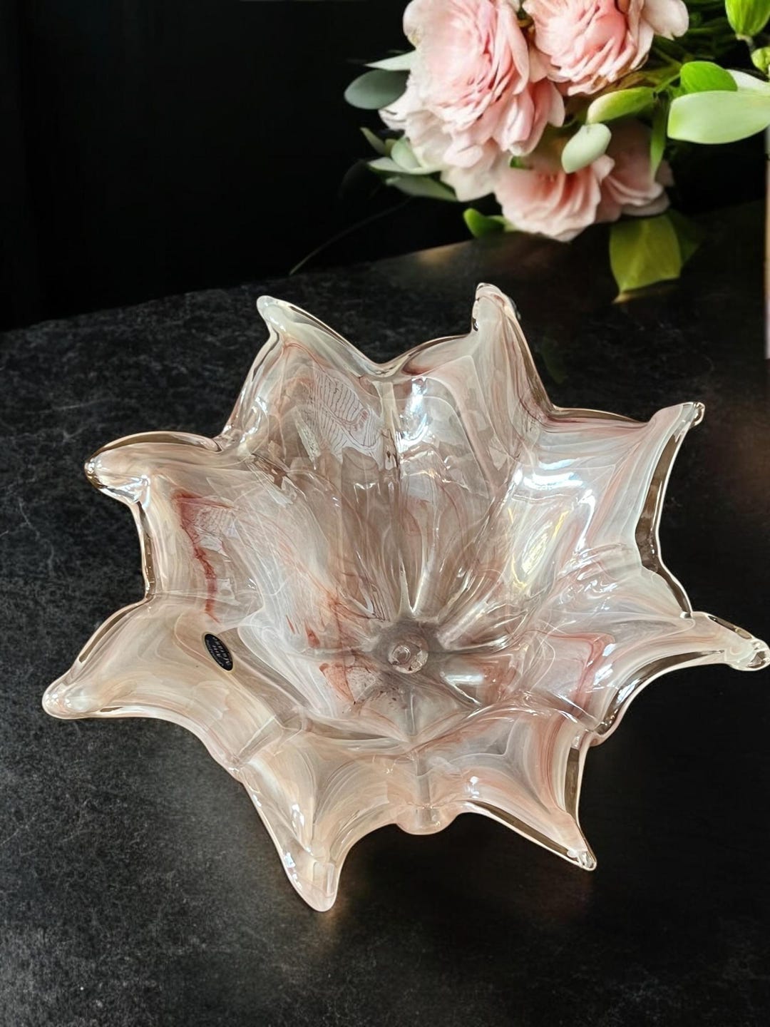 VTG Murano Free Form Art Glass Bowl - Etsy