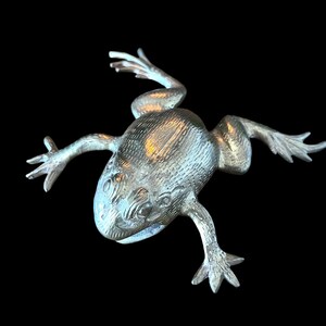 Vintage Brass Frog Paper Weight - Etsy