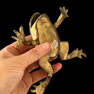 Vintage Brass Frog Paper Weight - Etsy