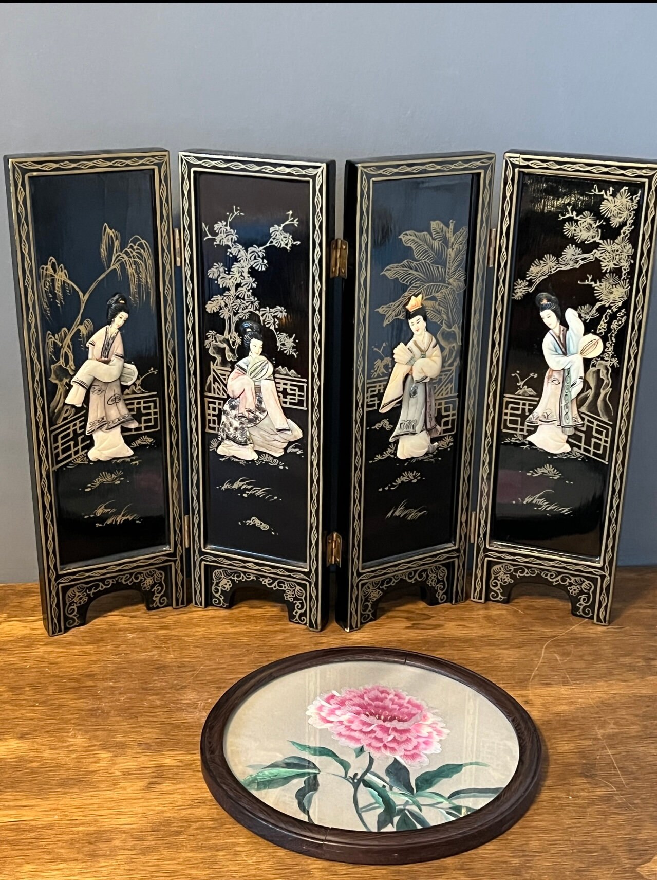 Chinese Suzhou Silk Embroidery Screen - Etsy