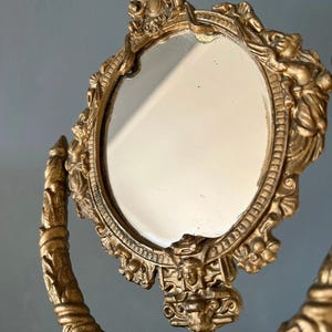 Antique Art Nouveau Table Top Mirror - Etsy