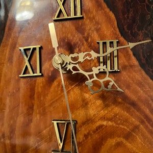 Vintage Burl Wood Wall Clock - Etsy