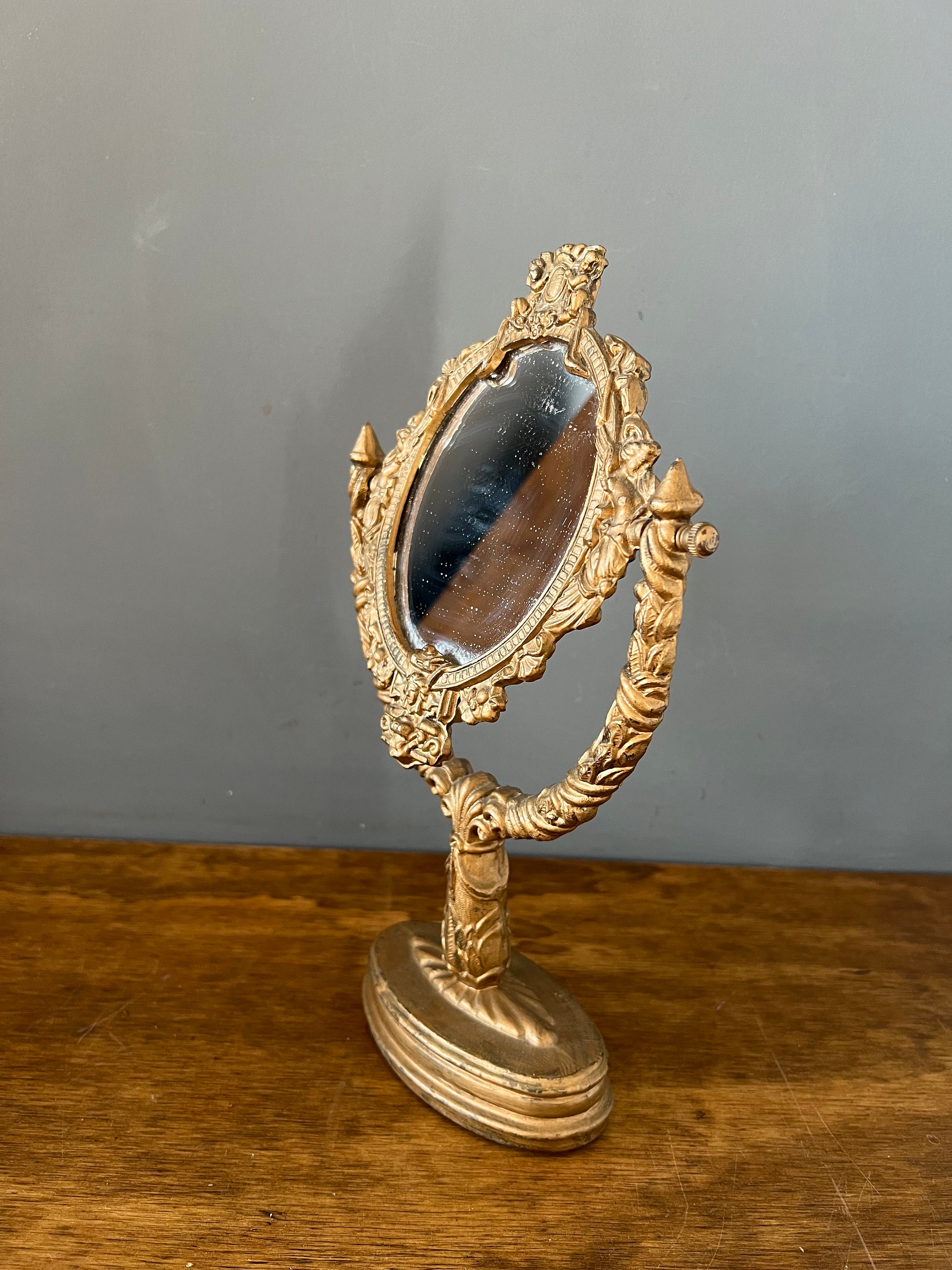 Antique Art Nouveau Table Top Mirror - Etsy