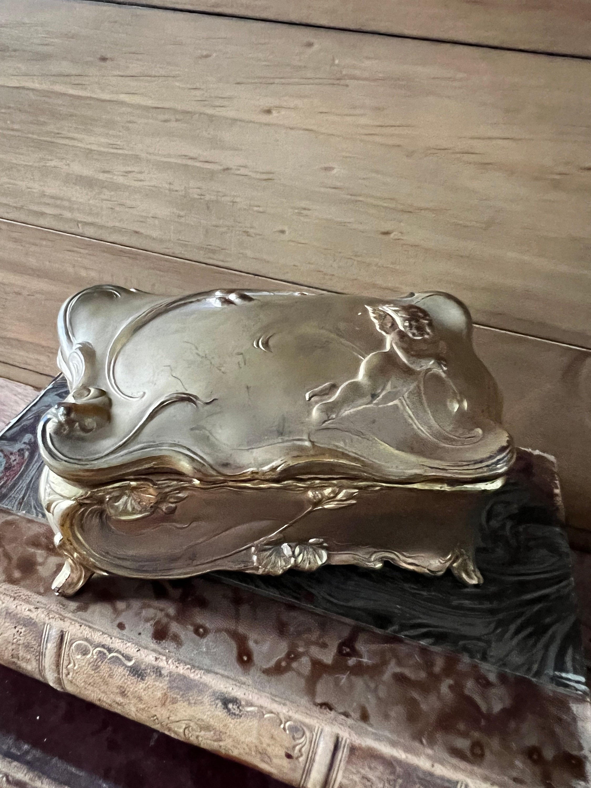 Antique Art Nouveau Jewelry Casket - Etsy
