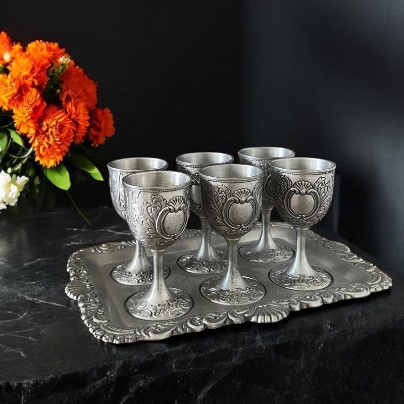 Pewter Goblet - Etsy