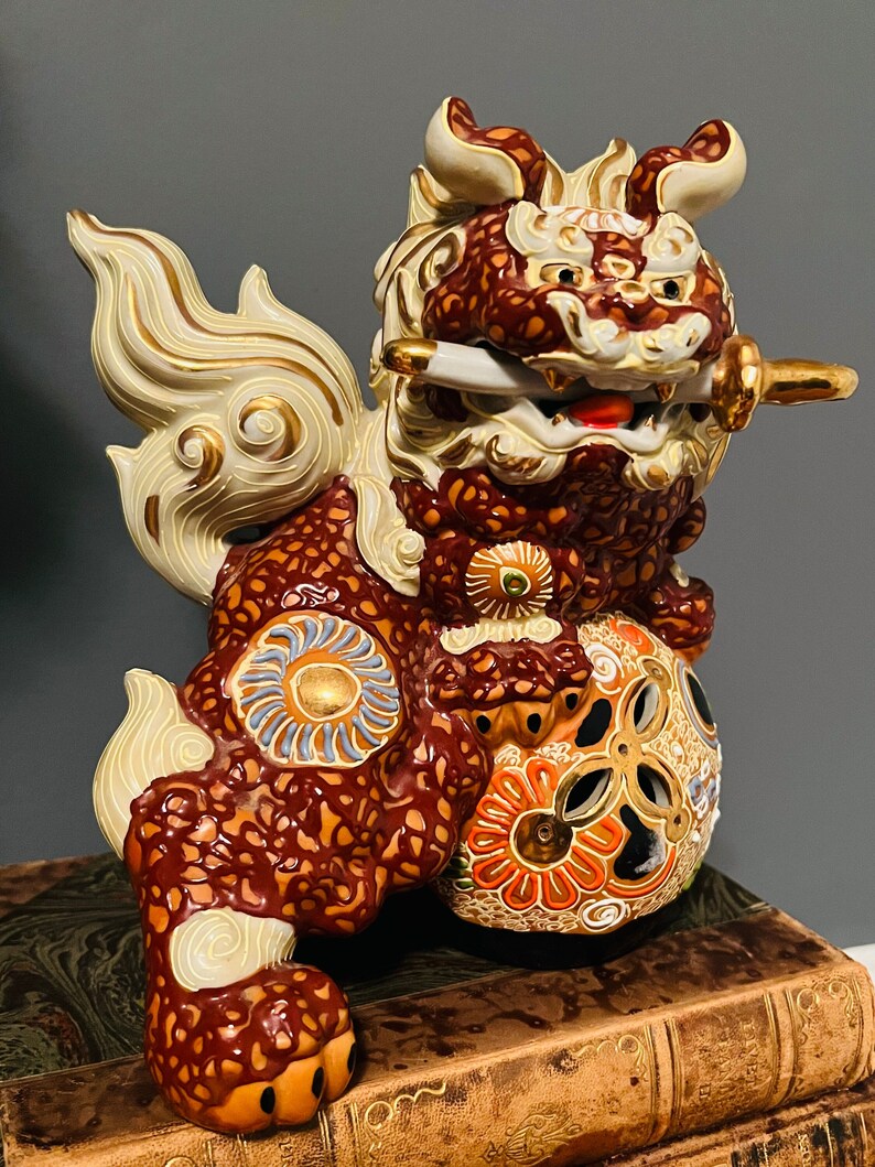 Kutani Ware Shishi Sword Lion Foo Dog - Etsy