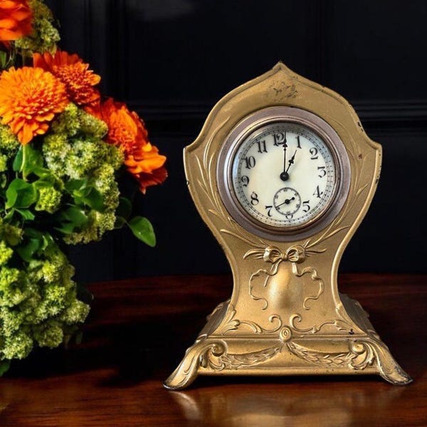 Art Nouveau Clock - Etsy