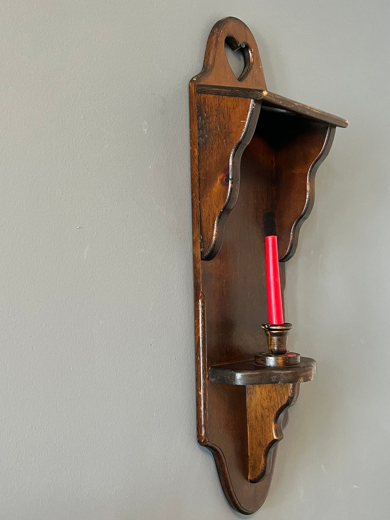 Vintage Wooden Wall Scone, Wall Decor - Etsy