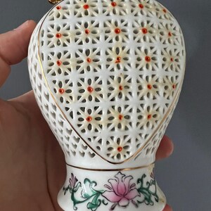 Decorative Porcelain Reticulated Vase Set - Etsy
