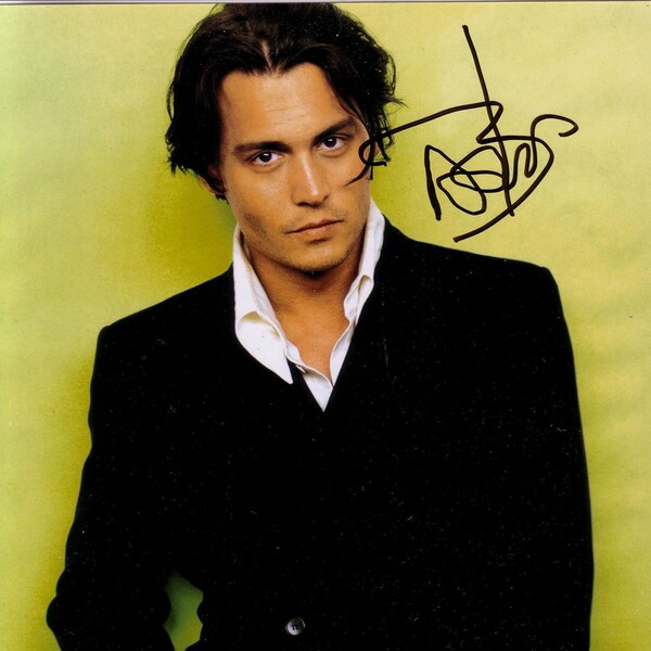 Johnny Depp Signed Autograph - Etsy