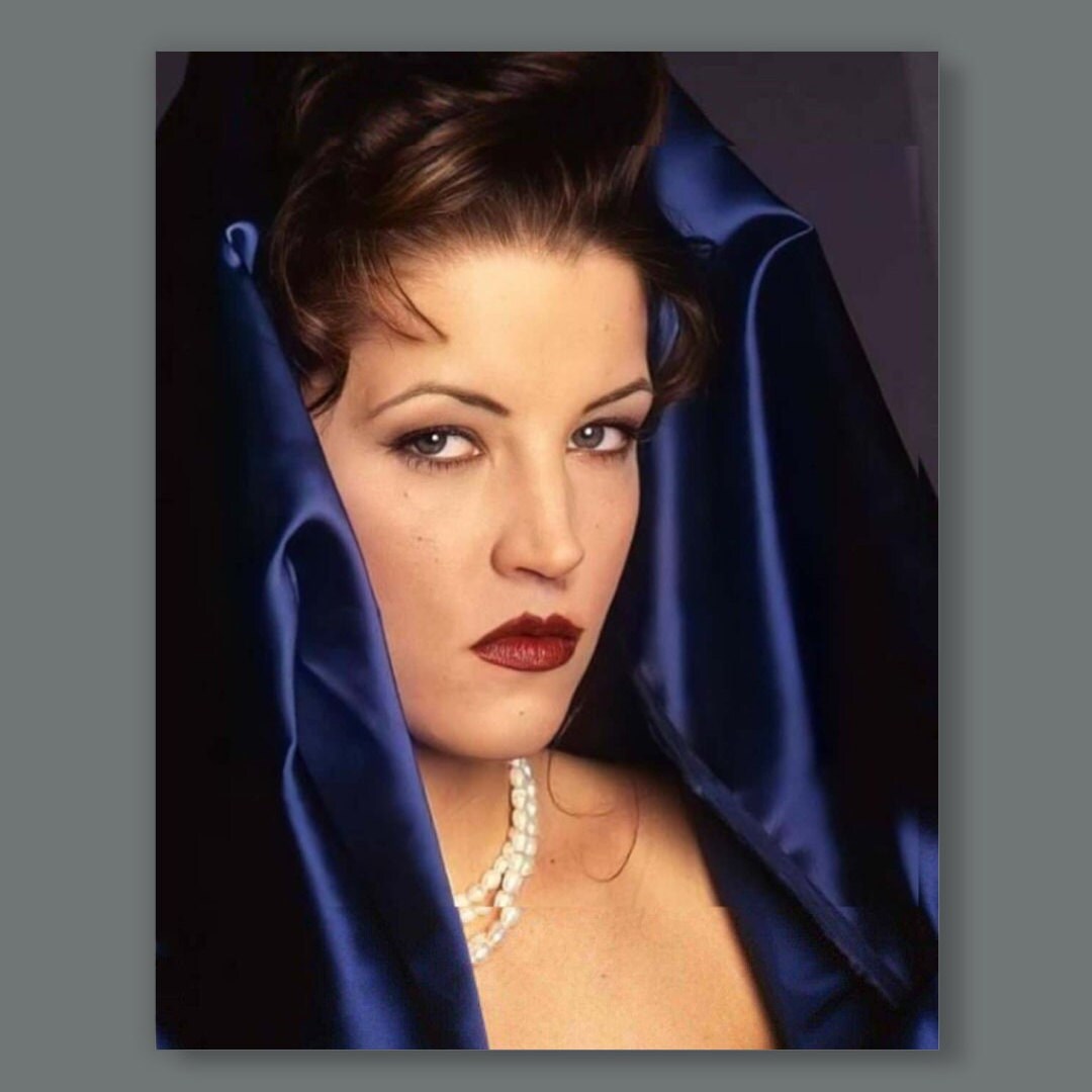Lisa Marie Presley Beautiful Print Or Canvas Excellent T Etsy