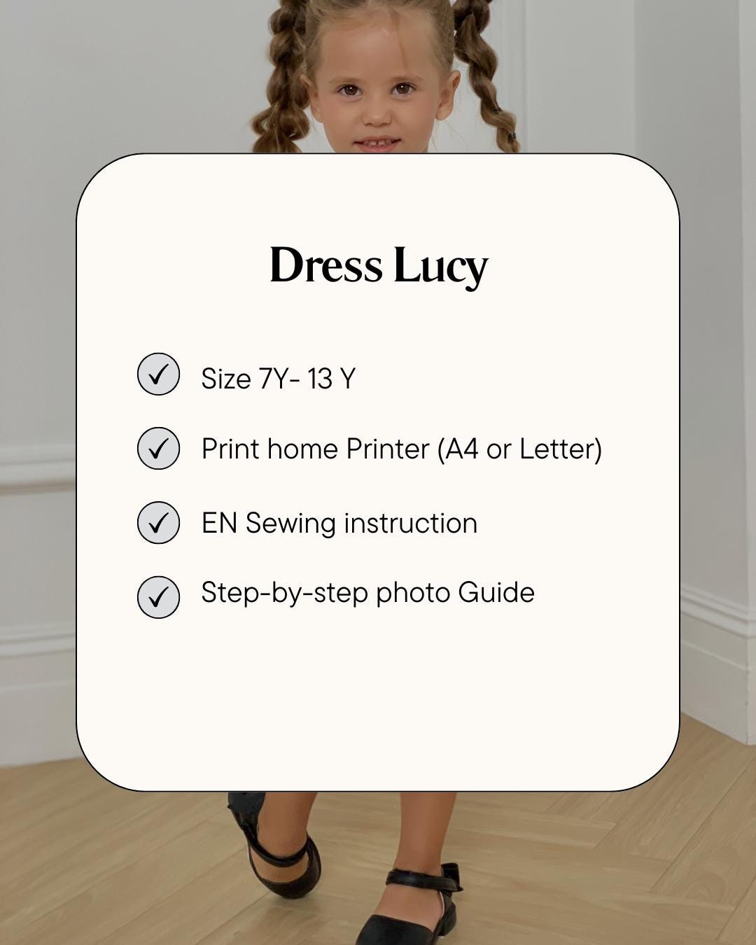 Girls Dress Sewing Pattern With Puff Sleeves and Back Buttons - Etsy