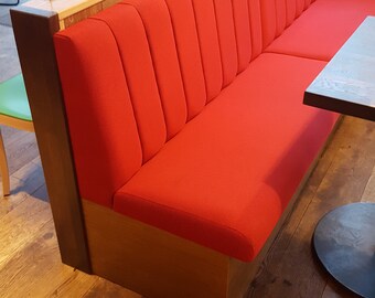 Modular Fluted Back Banquette Fitted Bench Booth Seating Cafe, Kitchen, Bar - Etsy UK