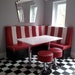 American Diner Corner Seating Booth Complete With Table & Stools - Etsy