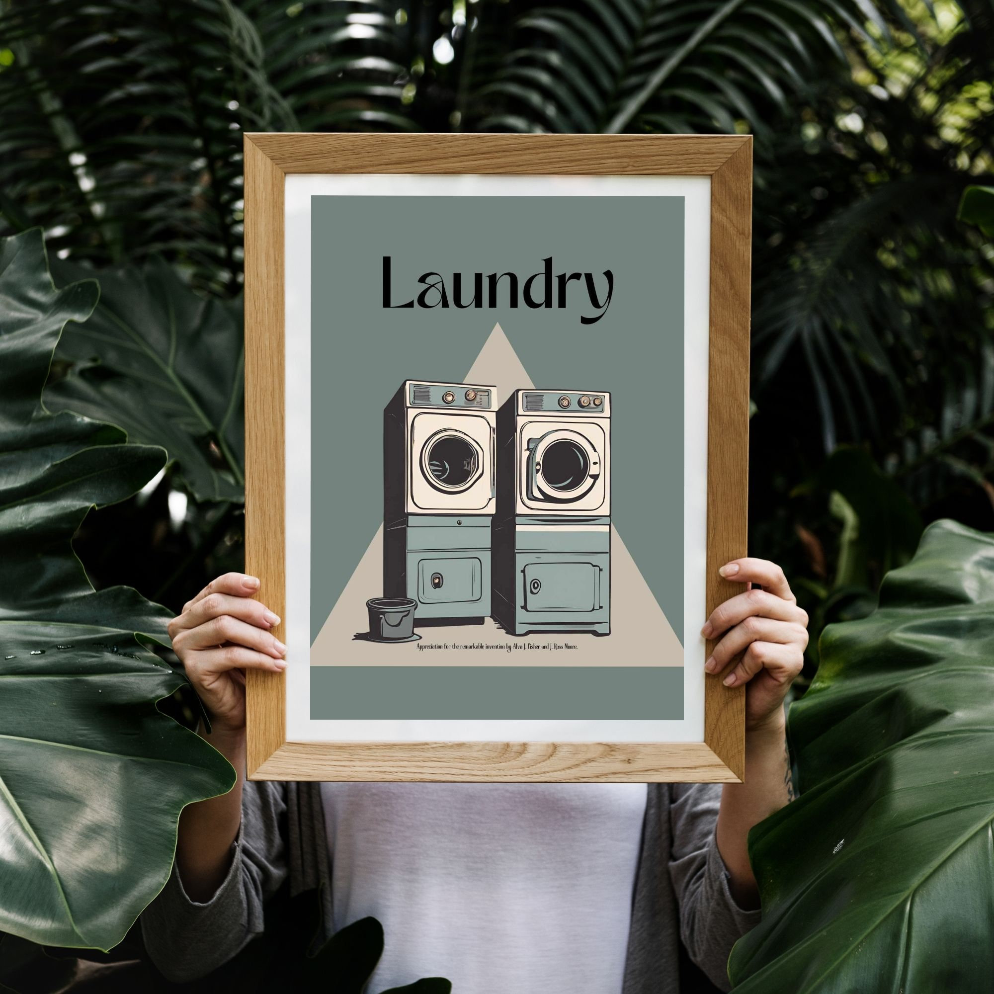 Vintage Laundry Room Printable Poster Wall Art Instant Download Retro ...