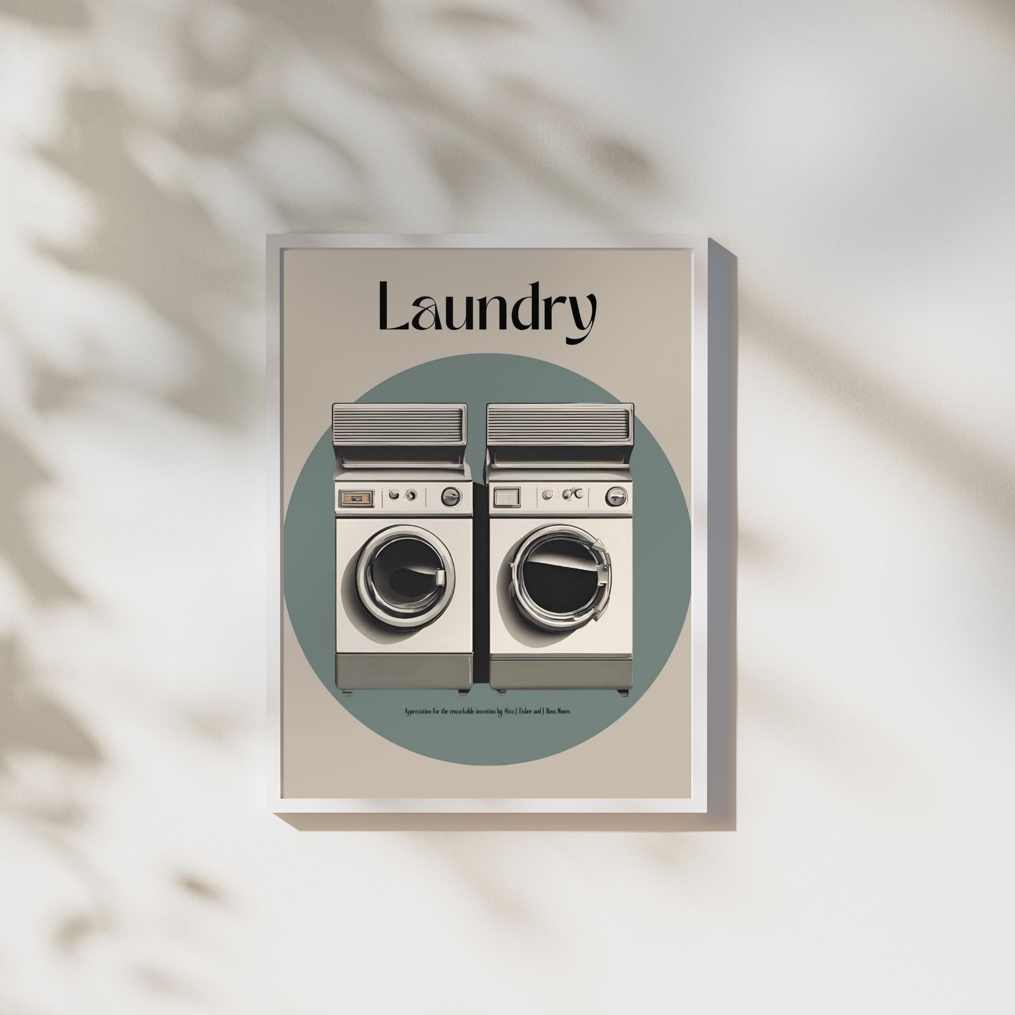 Vintage Laundry Room Printable Poster Wall Art Instant Download Retro ...