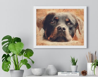 Rottweiler Dog Poster - Etsy