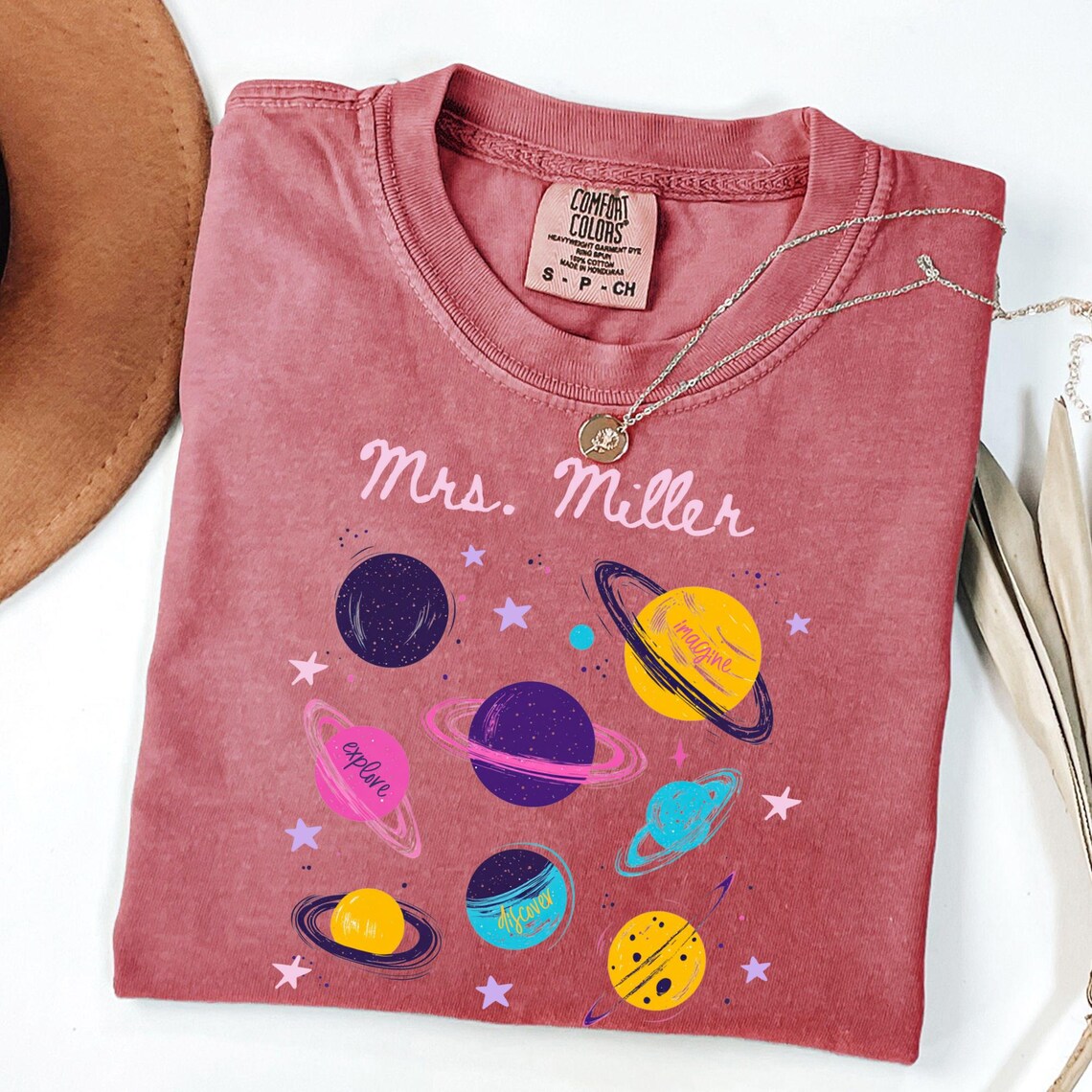 Teacher Planet Shirts Custom Teacher Name Shirt Gift for Teachers Back ...