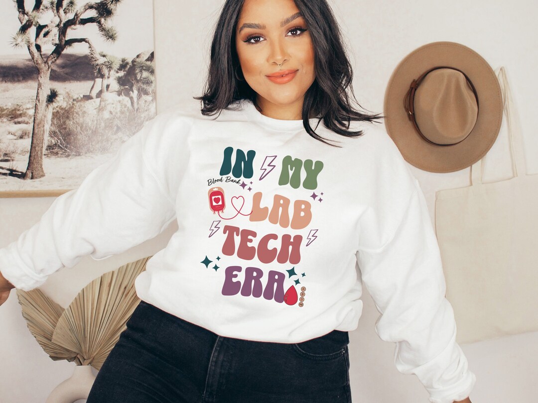 In My Lab Tech Era Shirt, Blood Bank Lab Tech Sweater, Blood Banker ...