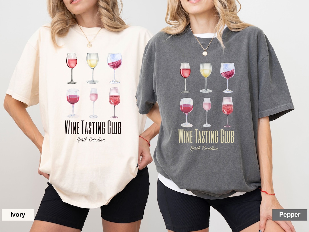Wine Tasting Group Shirts, Custom Wine Tasting Shirts, Winery Trip ...