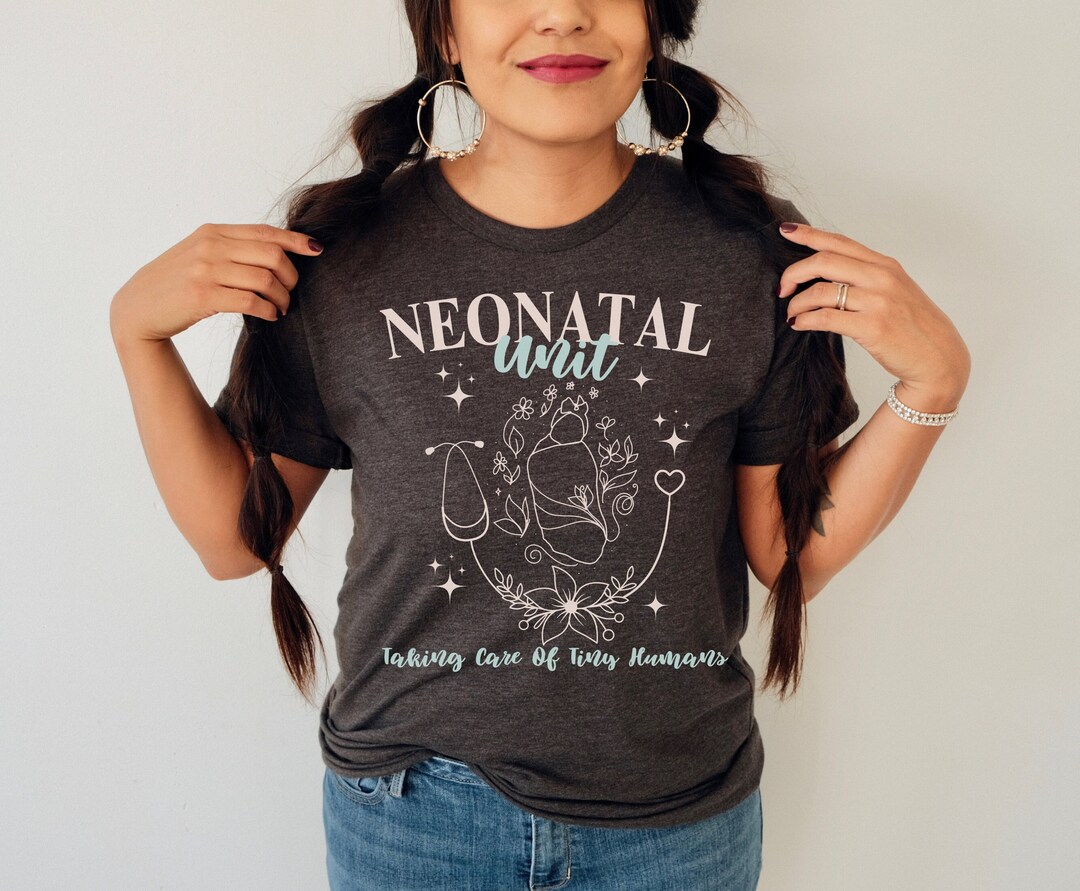 Minimalist NICU T-shirt, Preemie Nurse Shirt, Neonatal Unit Matching ...