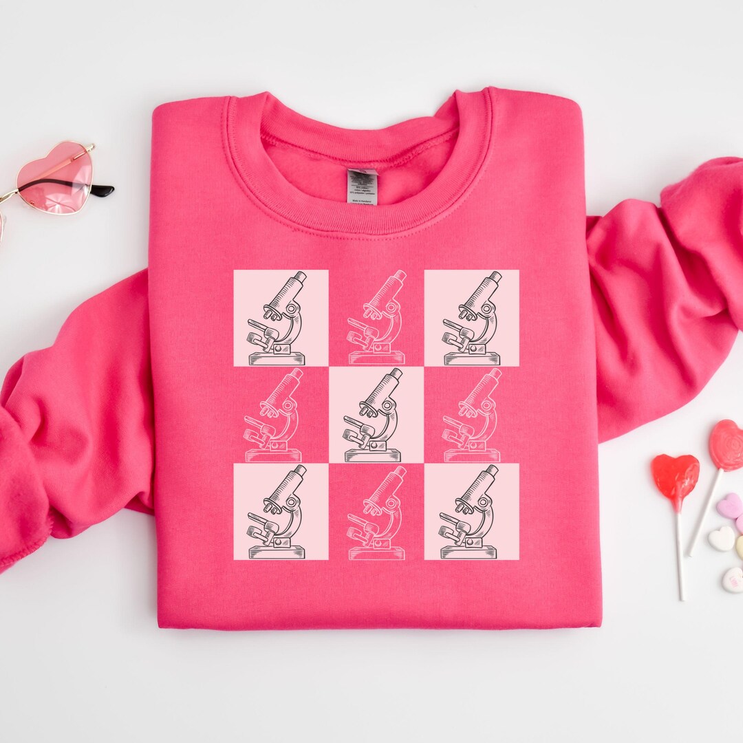 Microscope Sweatshirt, Laboratory Scientist Sweatshirts Microscope, Lab ...