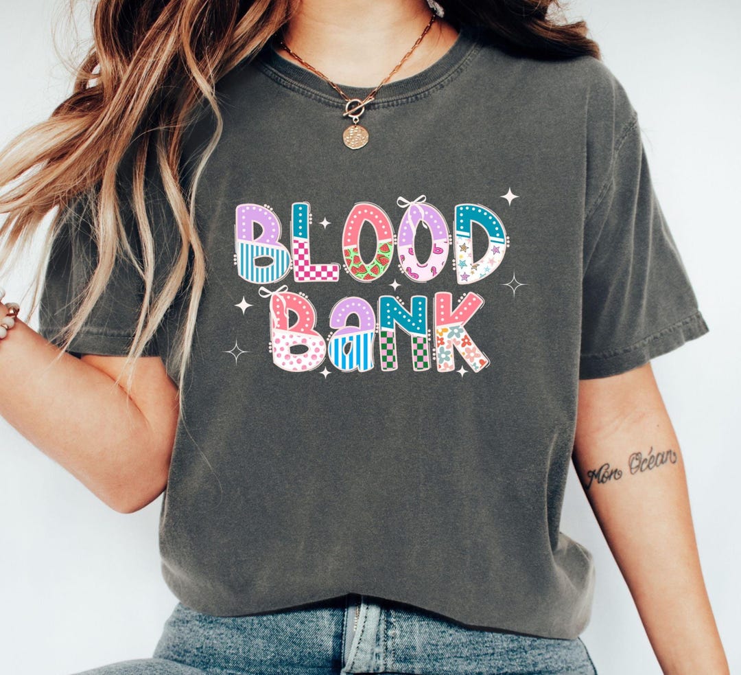 Blood Bank Shirt Blood Bank Lab Shirt Gift for Blood Banker Blood Bank ...