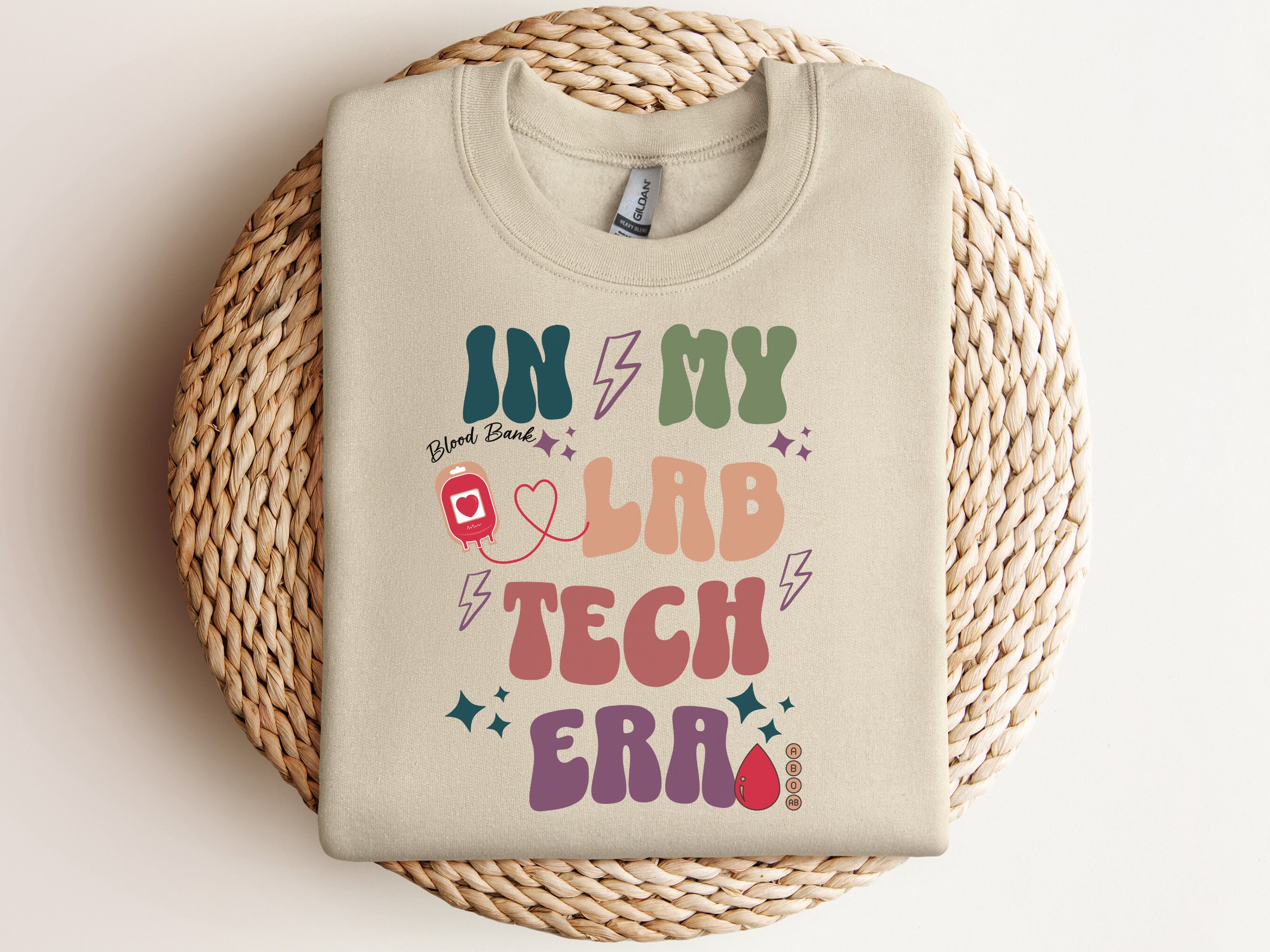 In My Lab Tech Era Shirt, Blood Bank Lab Tech Sweater, Blood Banker ...