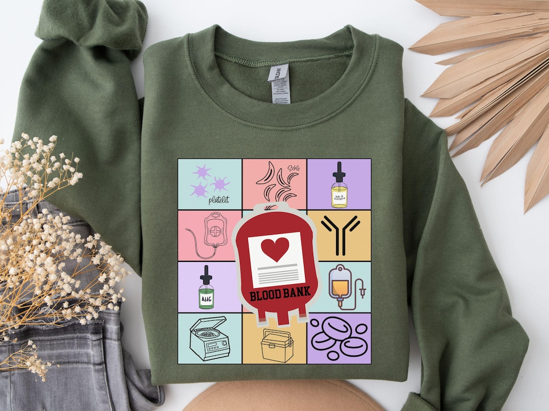 Blood Bank Laboratory Sweatshirt, Christmas Bloodbank Shirt, Gift for ...