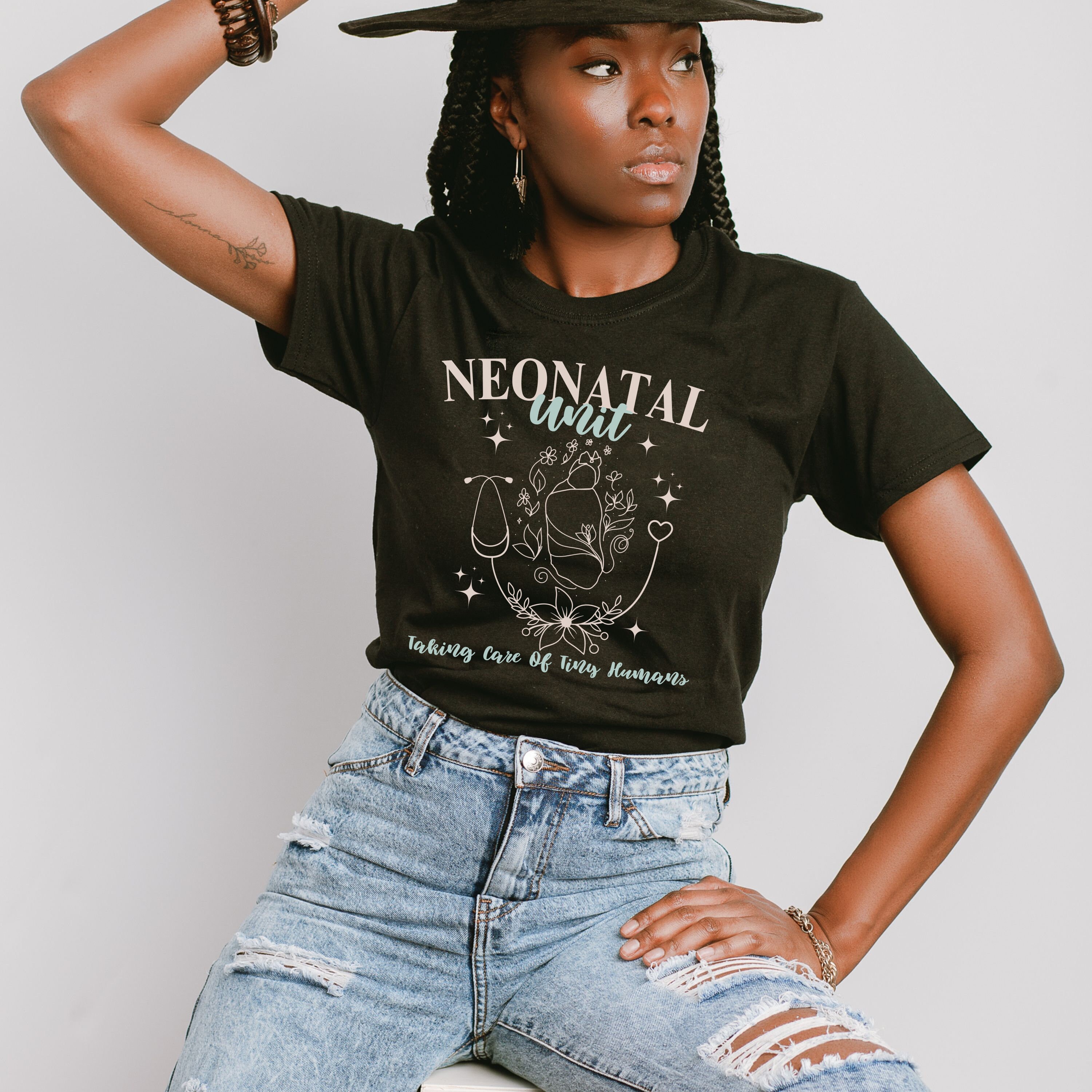 Minimalist NICU T-shirt, Preemie Nurse Shirt, Neonatal Unit Matching ...