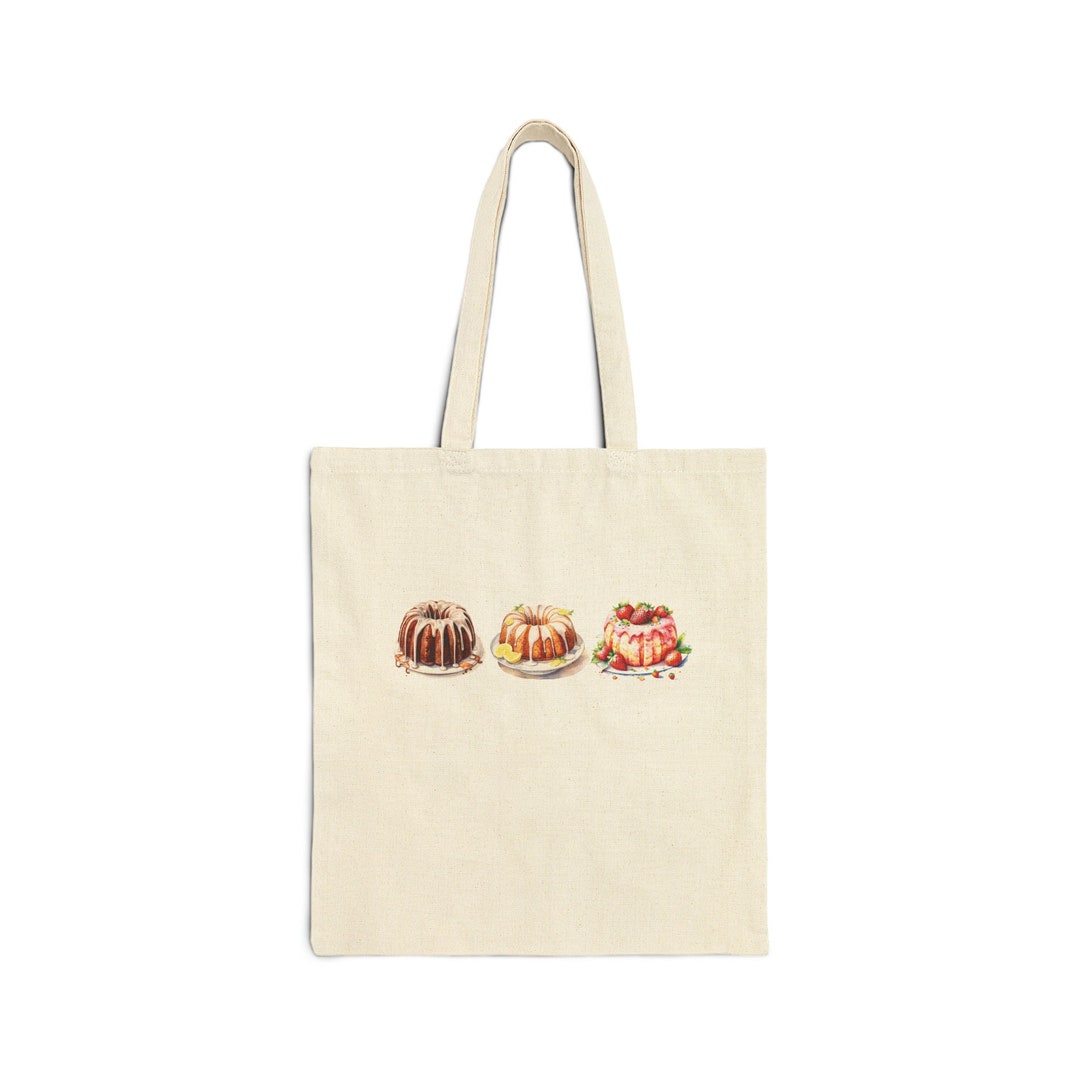 Reusable Grocery Tote Bag, Tote Bag, Pound Cake Tote, Pound Cake Lover ...