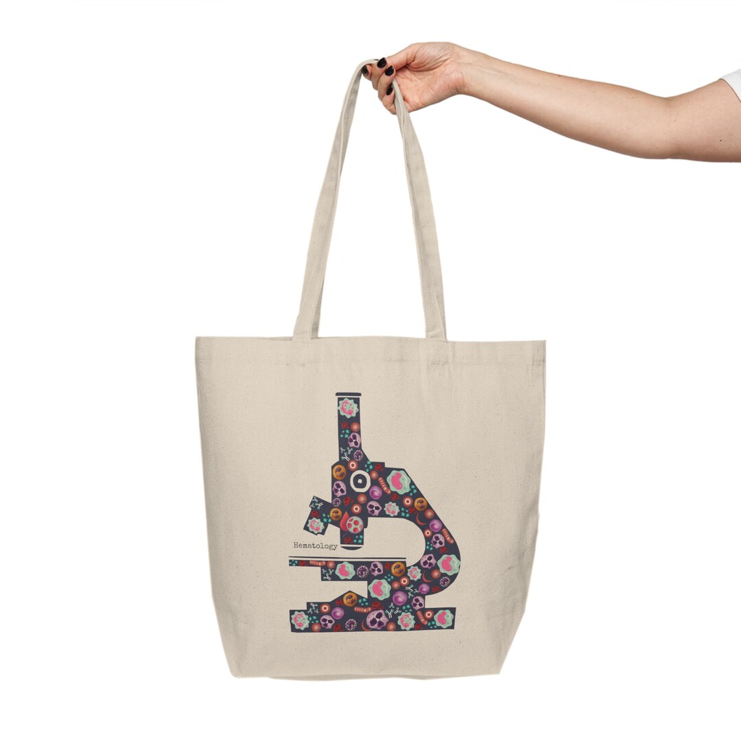 Hematology Tech Tote Bag, Lab Scientist Tote Bag, Microscope Hematology ...