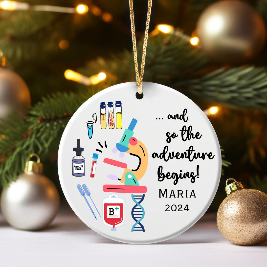 Custom Lab Tech Graduation Ornaments, Lab Scientist Ornament Gift, New ...