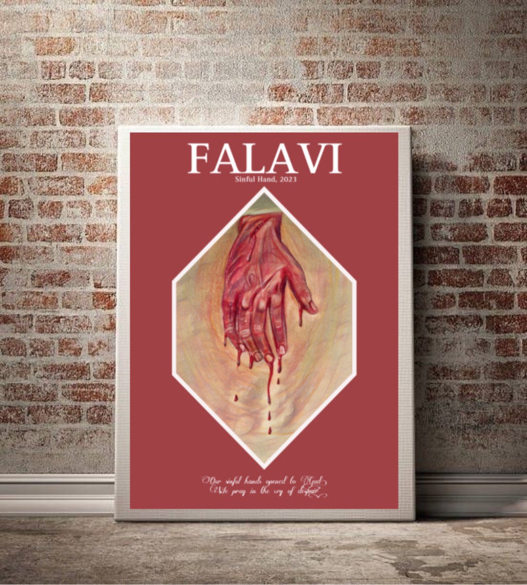 Sinful Hand Poster, Matte Vertical Posters - Etsy