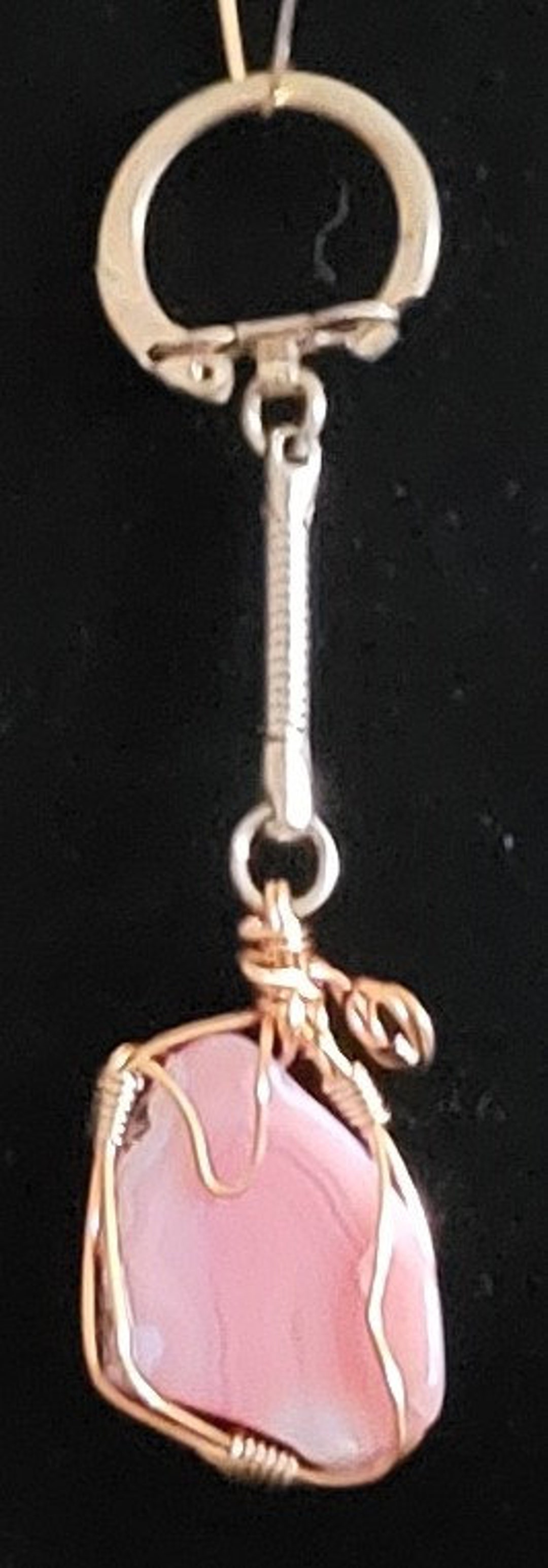 Agate Natural Stone Keychain - Etsy