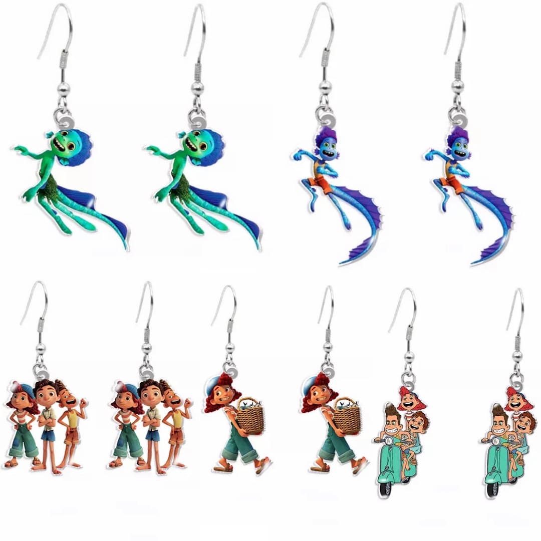 Luca Character Hook Earrings \ Disney Pixar Movie Inspired Jewelry ...