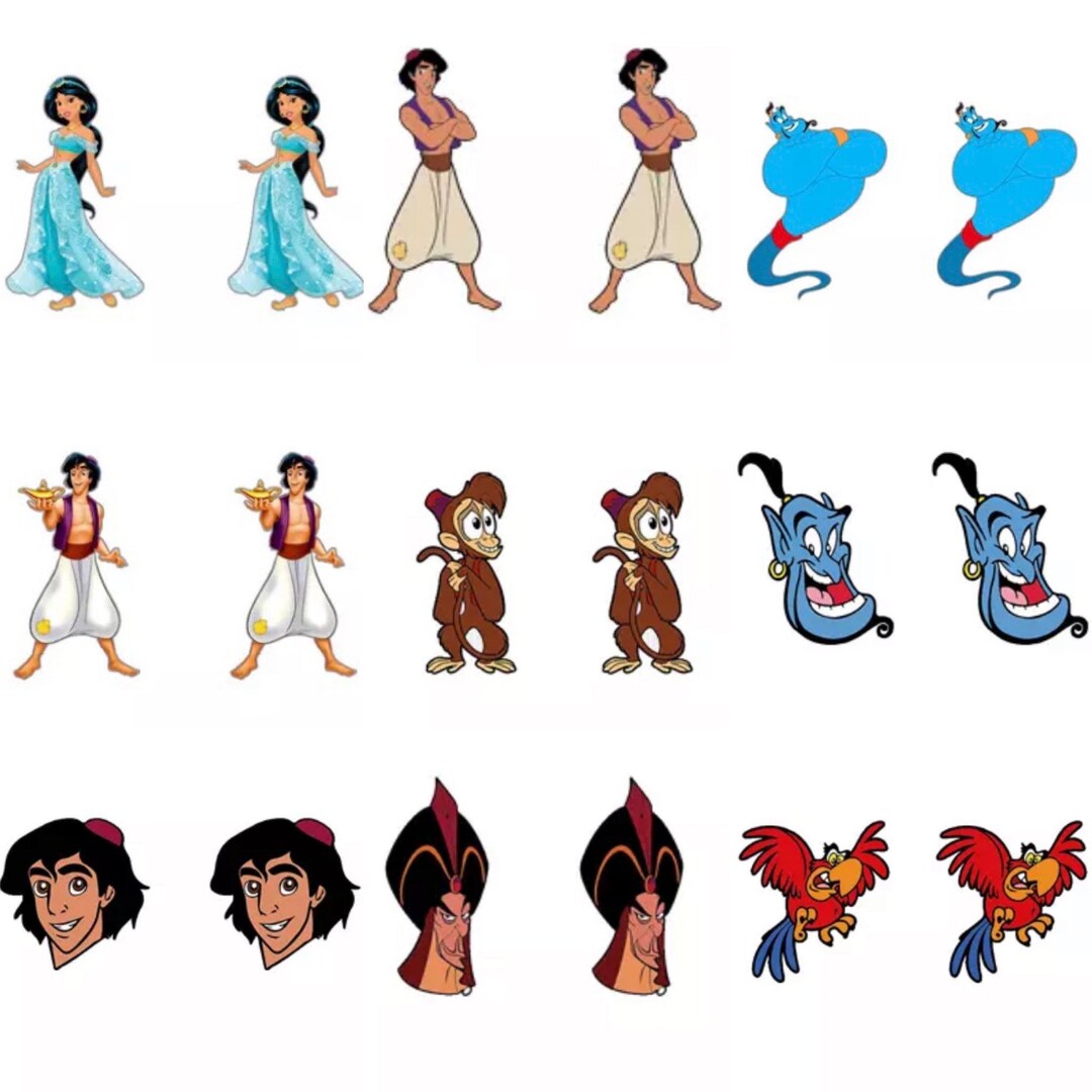 Aladdin Character Stud Earrings disney Princess Movie Inspired Jewelry ...