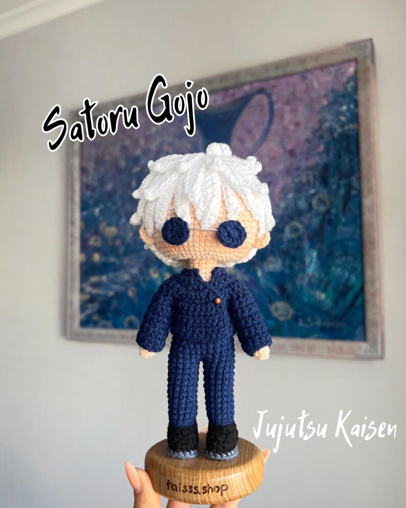 Jujutsu Kaisen, Satoru Gojo, Crochet Doll, Amigurumi, Manga, Anime ...