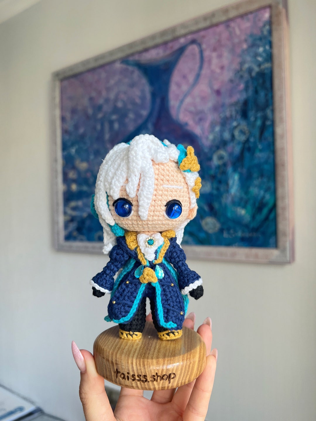 Genshin Impact, Neuvillette, Crochet Doll, Amigurumi, Game Character - Etsy
