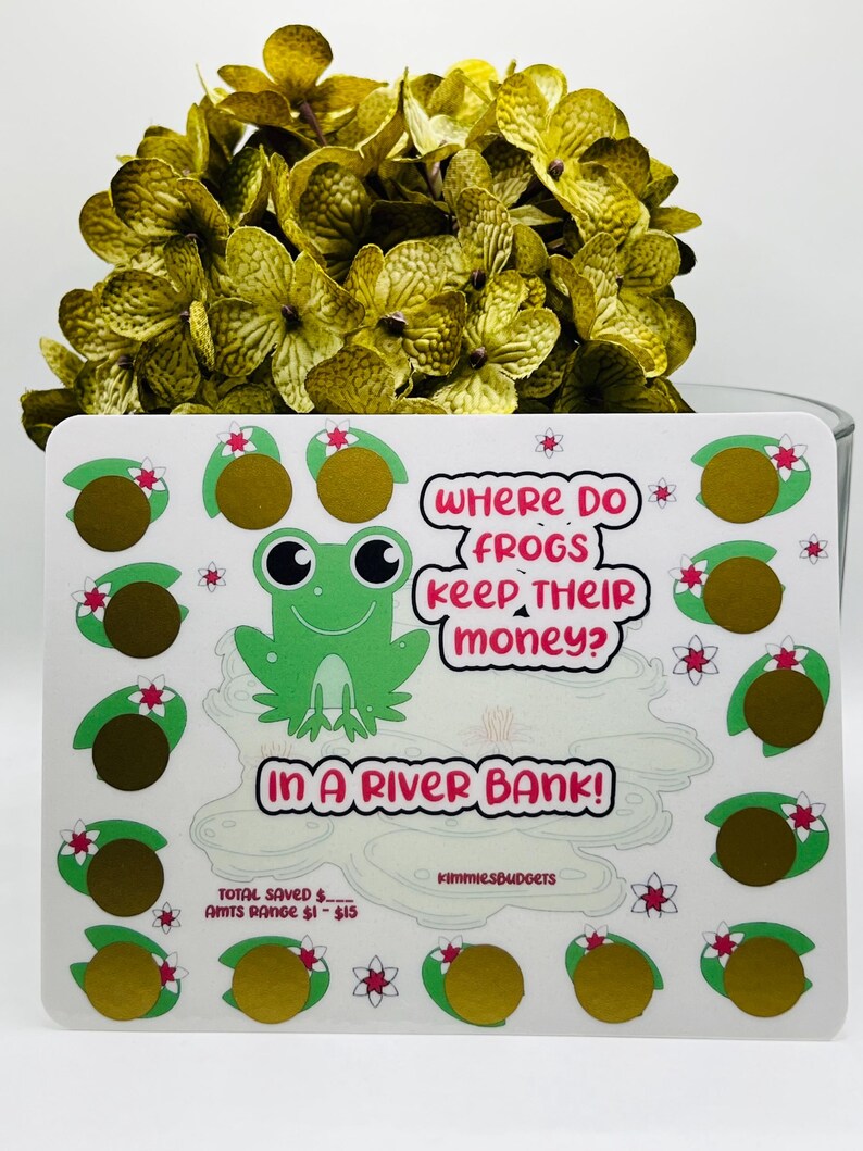 Frogs and Their Money | Scratch off and Save | Savings Challenge ...
