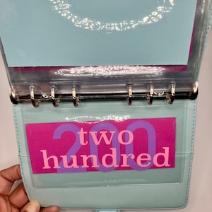 Dream Big Binder Savings Challenge | Blue | Pink | Green | Purple - Etsy