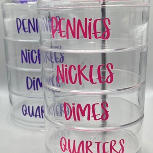 Coins | Tower of Coins | Acrylic Coin Holder | Coin Sorter | Cash ...