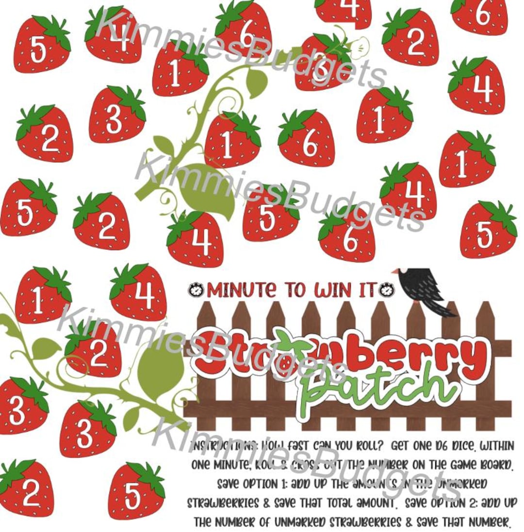 Strawberry Picking | Minute to Win It | Search and Find Savings Game ...