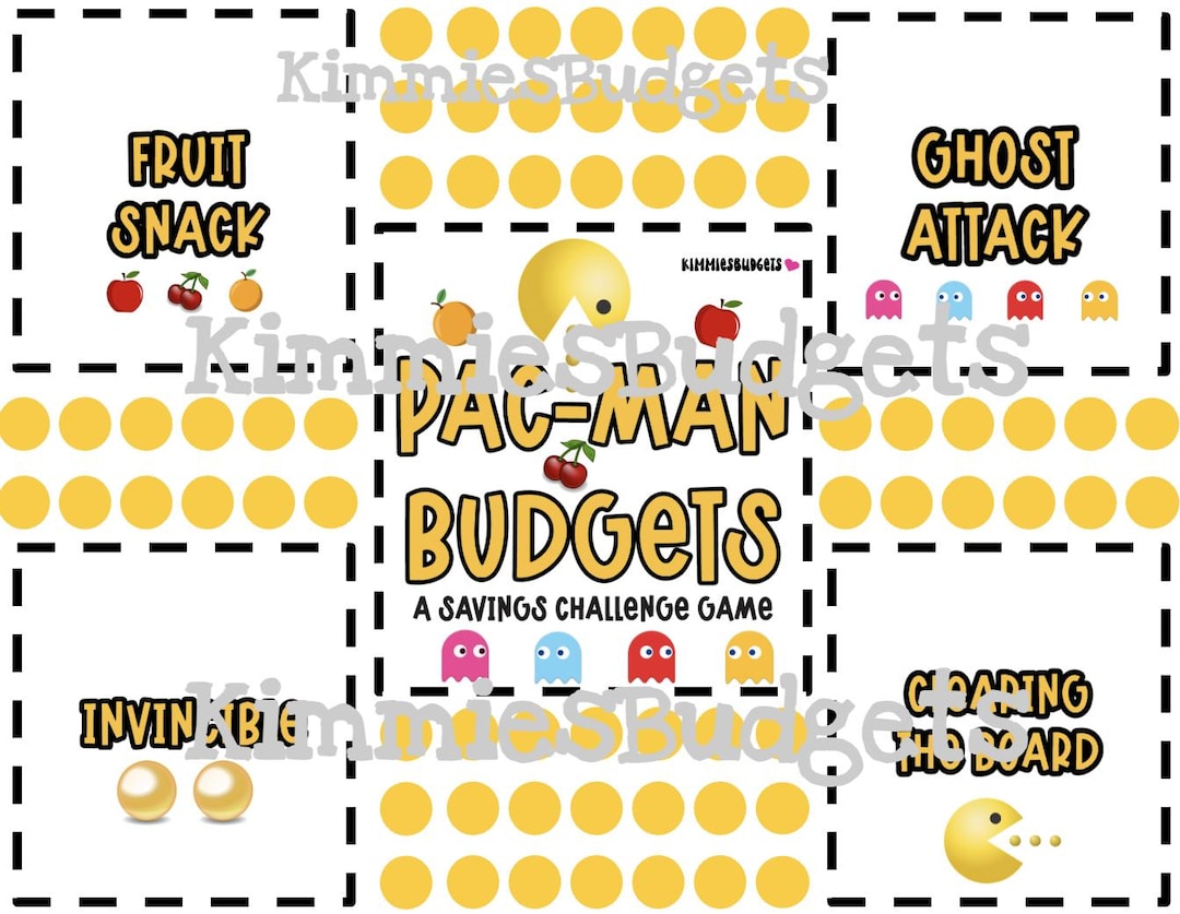 Pac-mac Budgeting Game | Fun Retro Throw Back Game | 25 Dice Randomizer ...