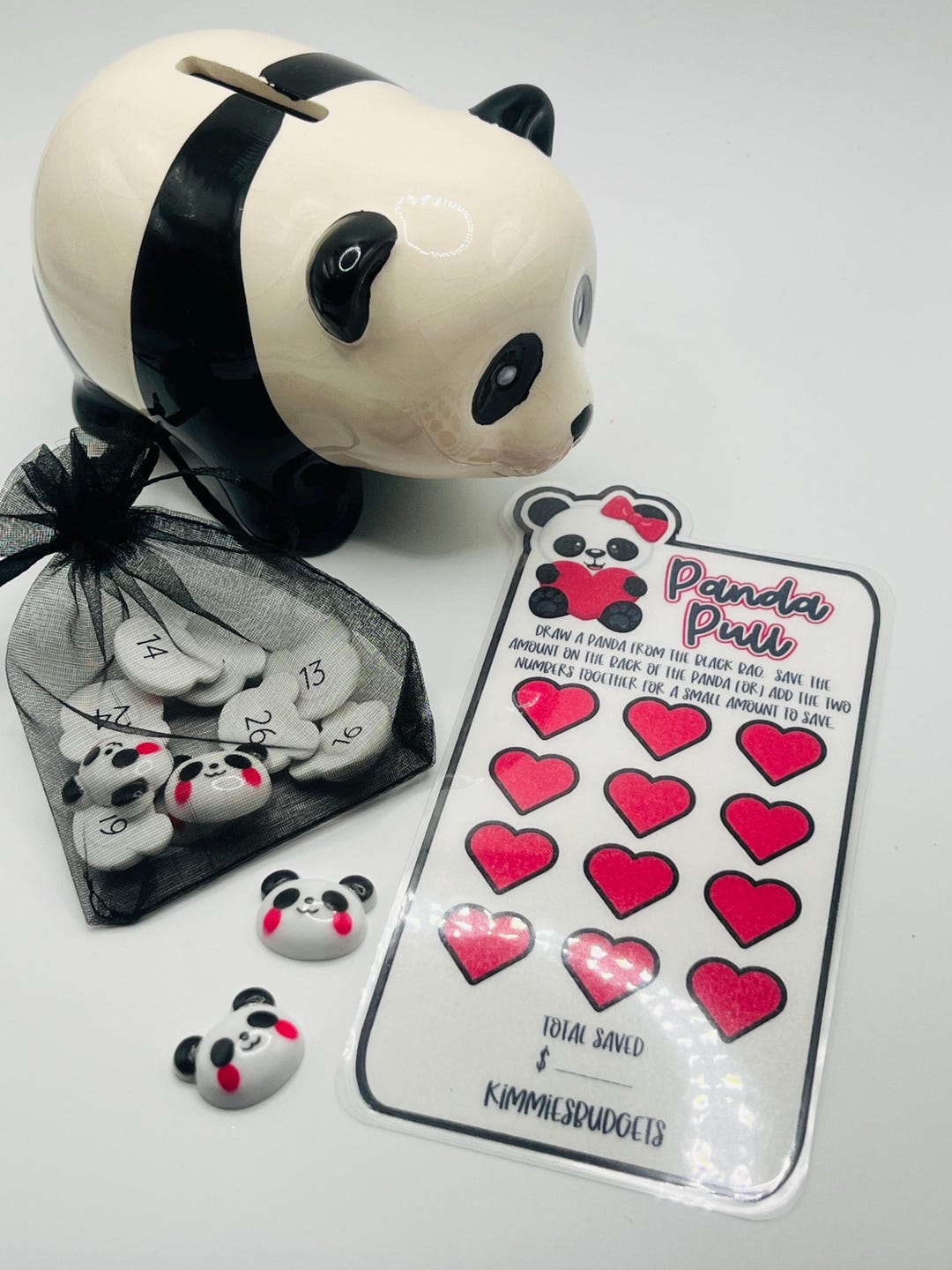 Panda Pull | Saving Challenge Game | 10 Pull Pieces | High Amounts ...