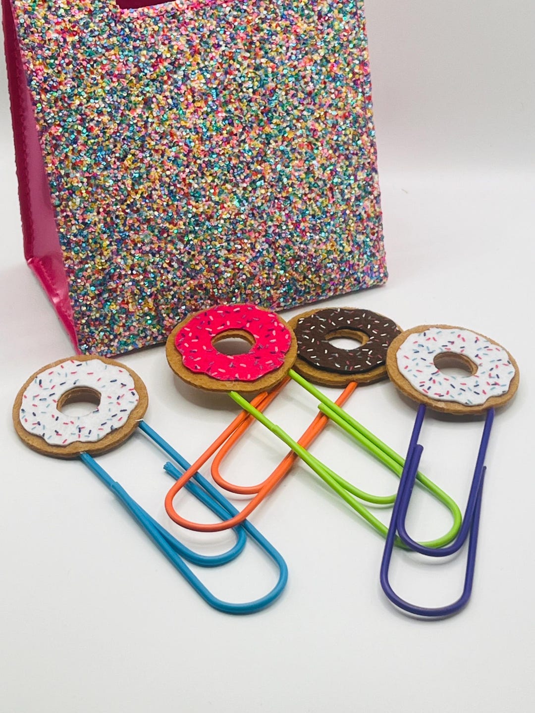 Donut Jumbo Paperclip | Novelty Embellished Paper Clip | Bedazzled ...
